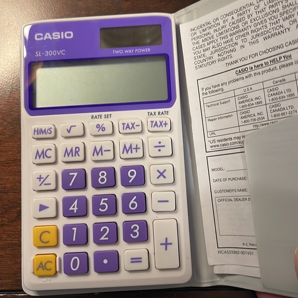 Other | Casio Sl30vc Twoway Power Calculator | Poshmark